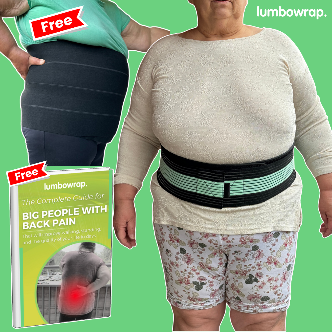 Lumbowrap® - The Plus-Size Hip & Lower Back Wrap For Big People + The ...