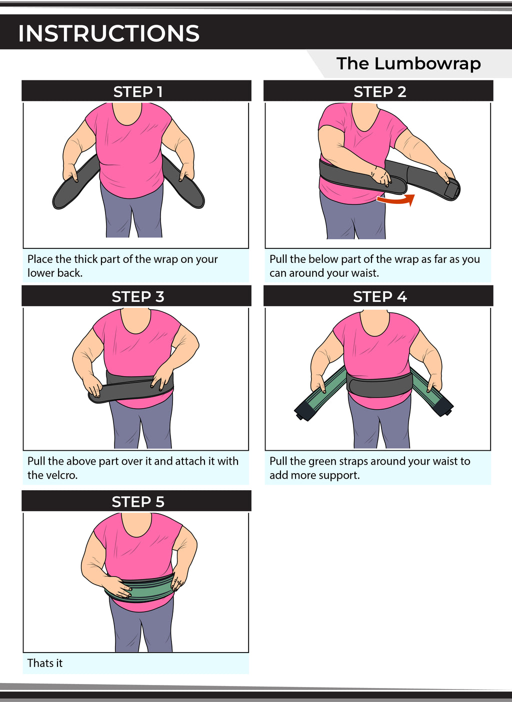 Lumbowrap® - The Complete Hip & Lower Back Wrap For Easier Walking & S
